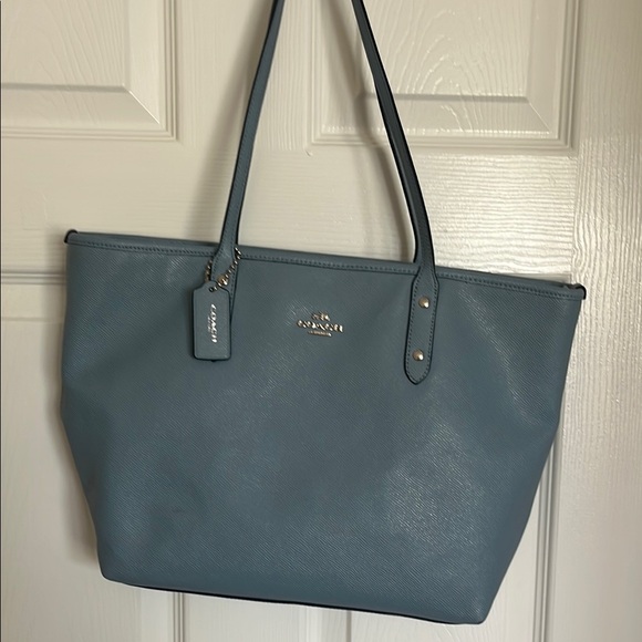 Coach | Bags | Coach Blue Totes With Signature Style | Poshmark
